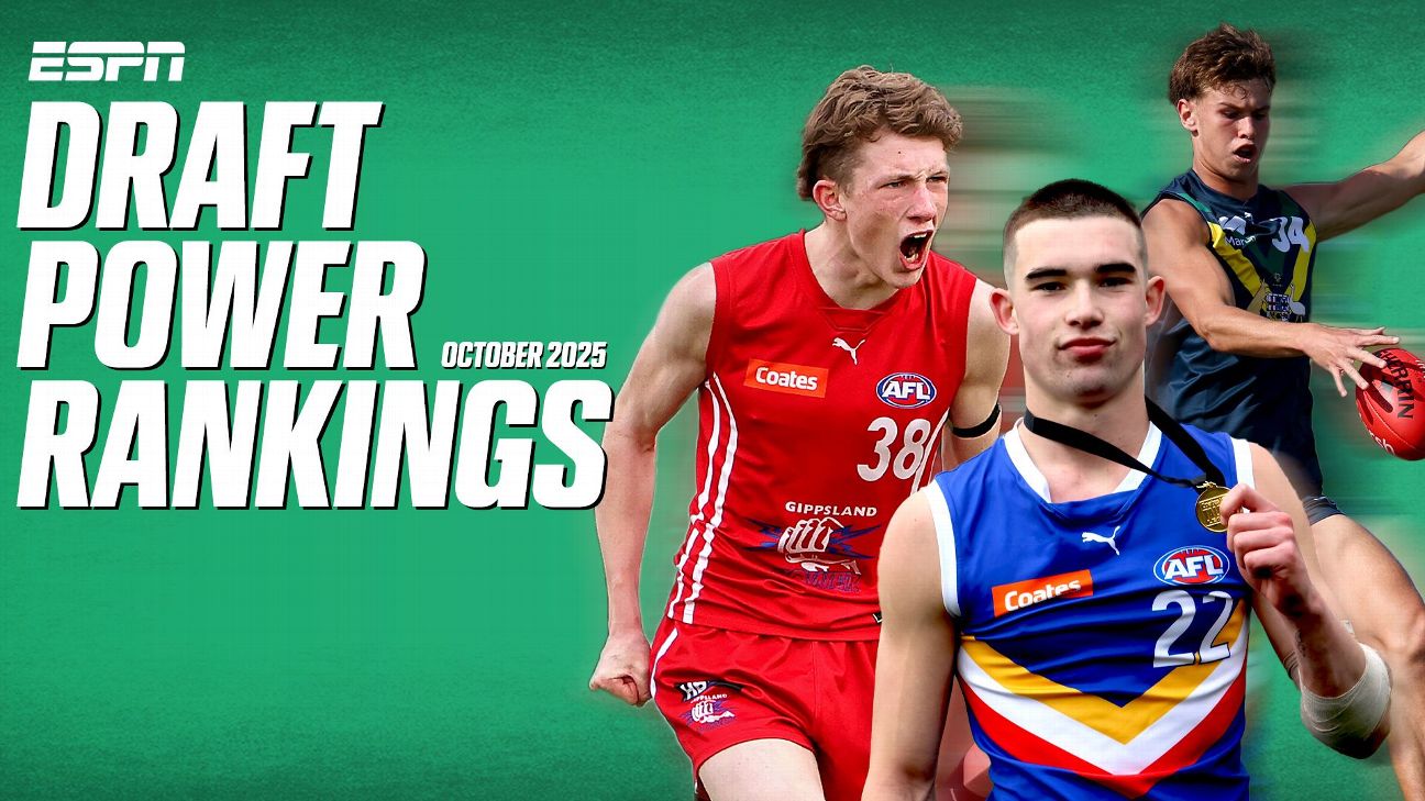 AFL Draft Power Rankings: Who's bolting, sliding after the combine?