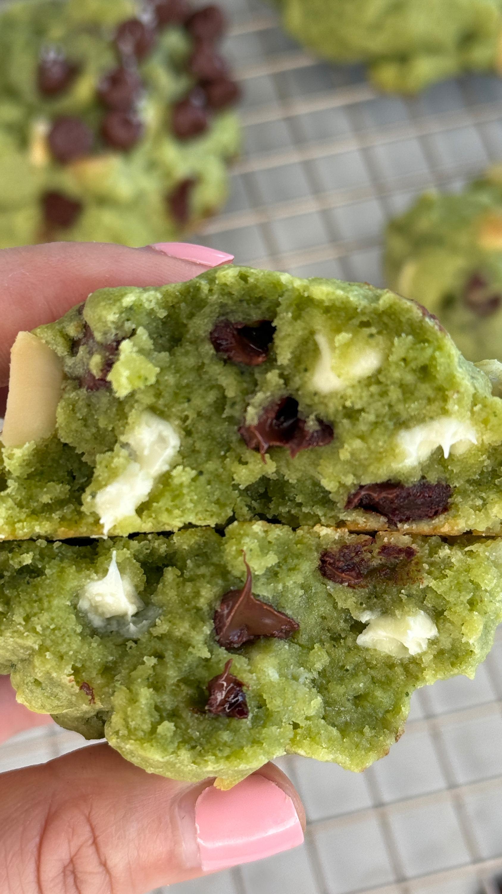 Monster Matcha Cookies