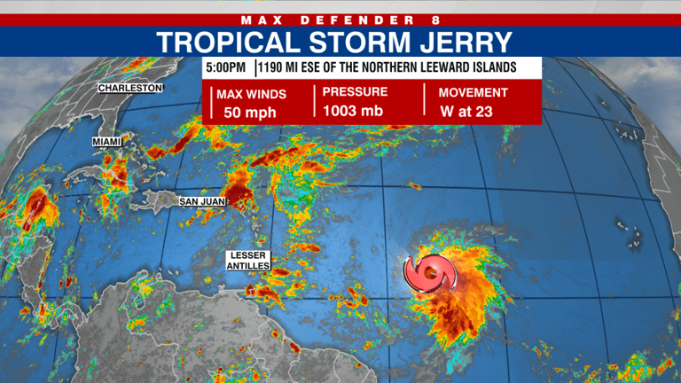 Tropical Storm Jerry forms in the Atlantic | Tracking the Tropics