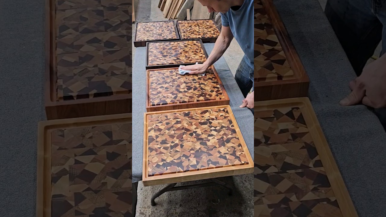 I made a 3D cube block with scrap wood! 🪵