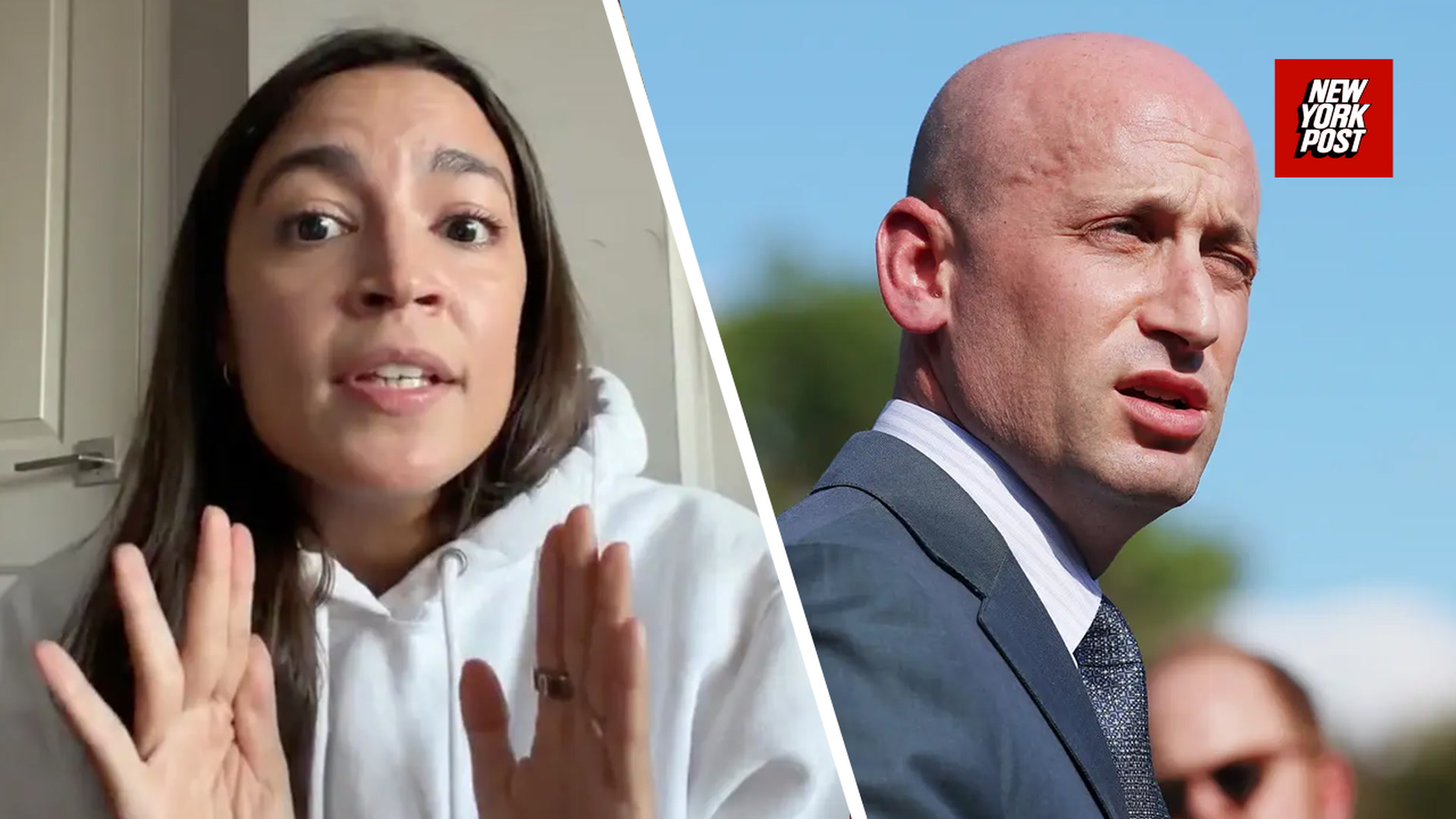 Trump aide hits AOC with savage innuendo after she mocked Stephen Miller's height