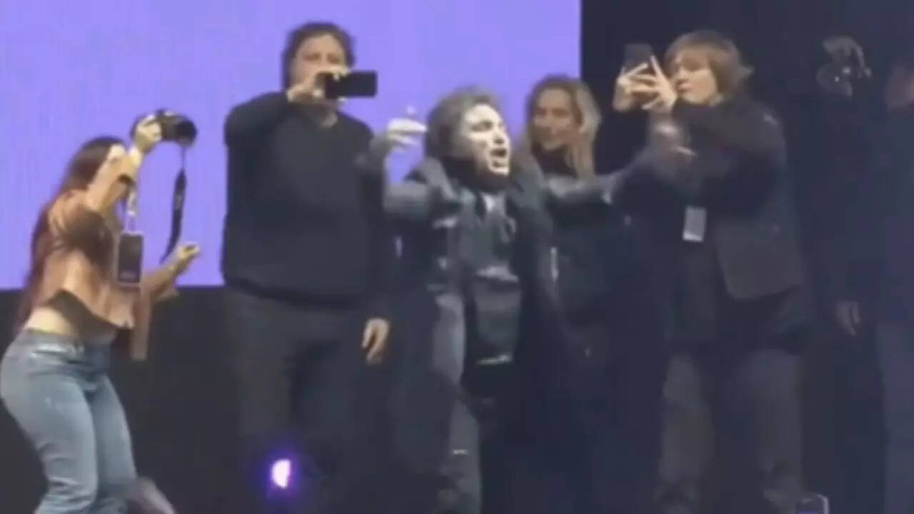 Watch: Social media buzzes over Argentinian President’s unusual rock ...