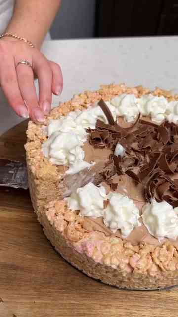 The ultimate Rice Krispie cheesecake dessert perfection
