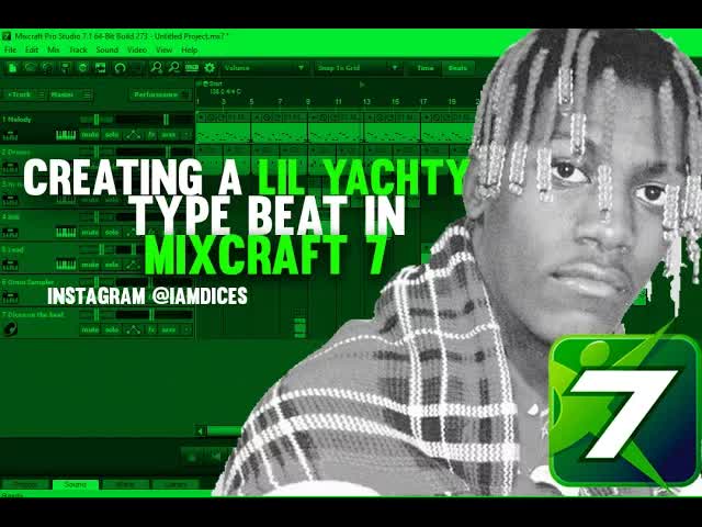 Creating a Lil Yachty Type Beat in Mixcraft 7 | @Iamdices