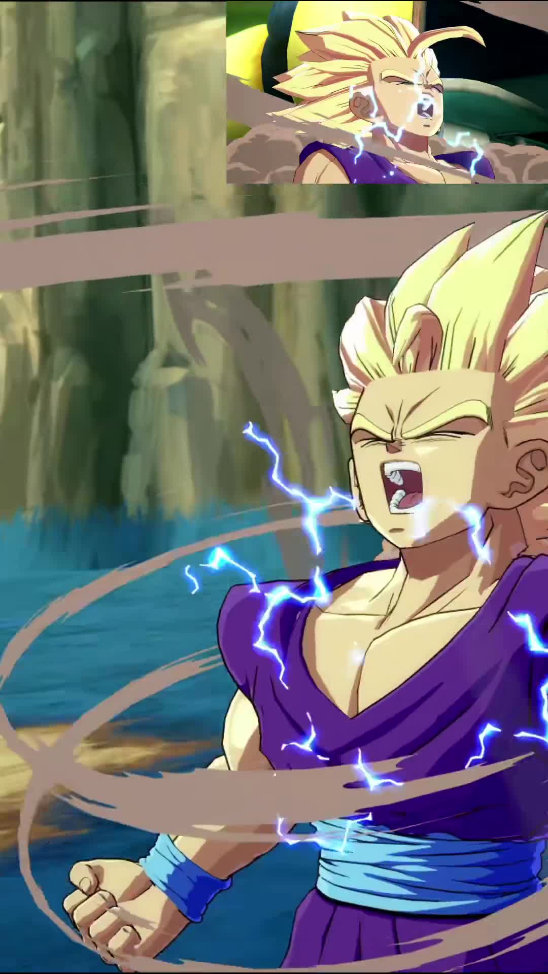 INTRO DE GOHAN SSJ2 DESDE OTRA PERSPECTIVA #dragonballfighterz #destr...