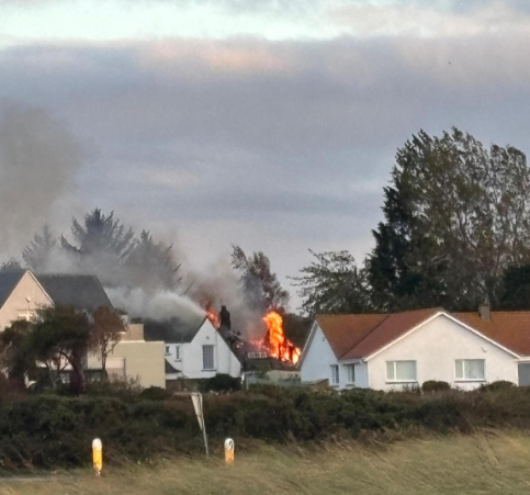 East Lothian fire: Crews tackle Longniddry property blaze