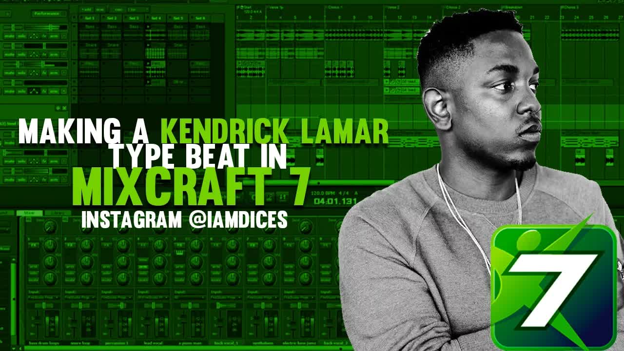 Making a Kendrick Lamar Type Beat in Mixcraft 7 | @Iamdices