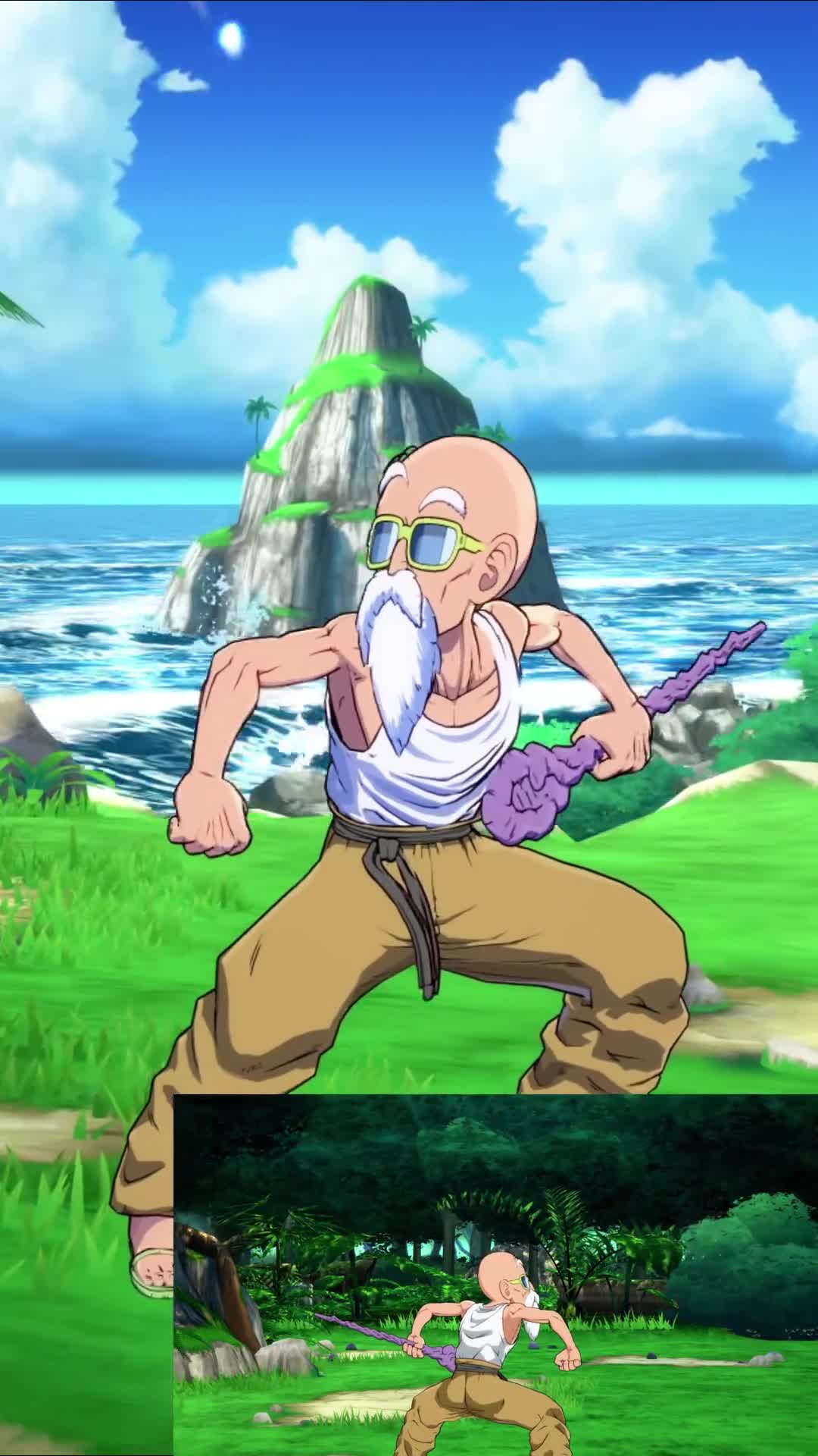 ROSHI INTRO DESDE OTRA PERSPECTIVA #dragonballfighterz #destructrodel...