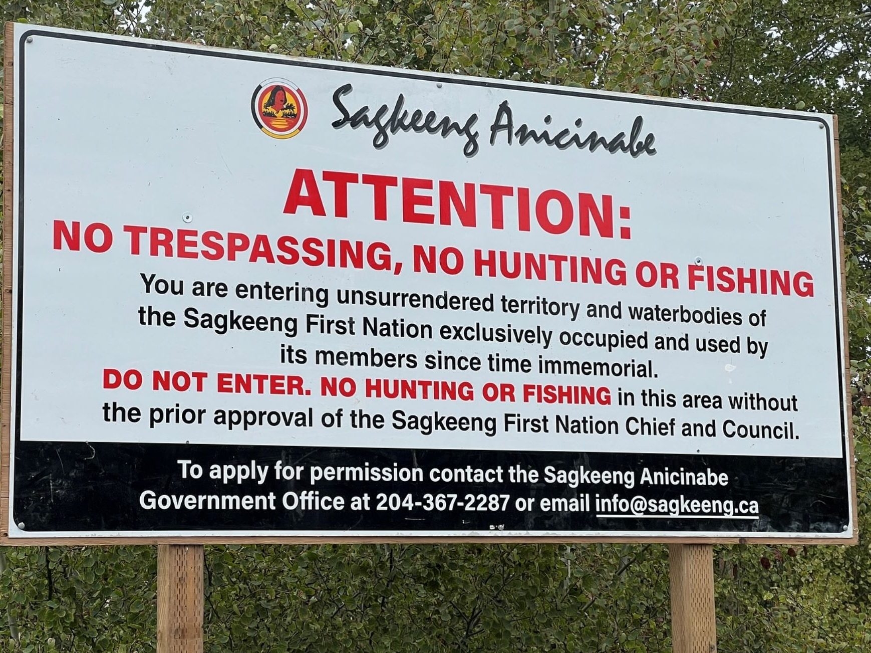 Signage at PR 313 and 315 sparks questions over land access and Treaty rights