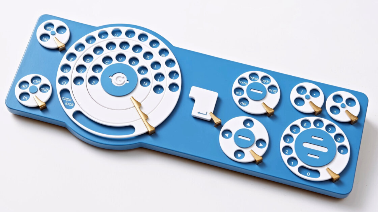 This keyboard from Google makes you dial every letter