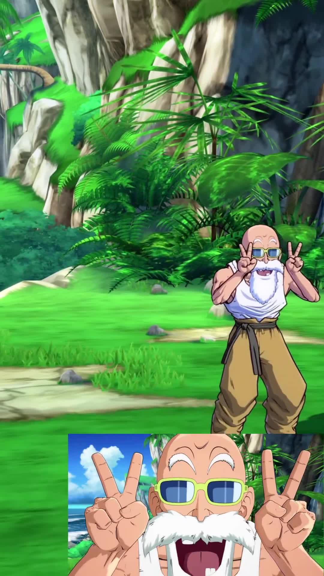 MAESTRO ROSHI OUTRO DESDE OTRA PERSPECTIVA #dragonballfighterz #destr...