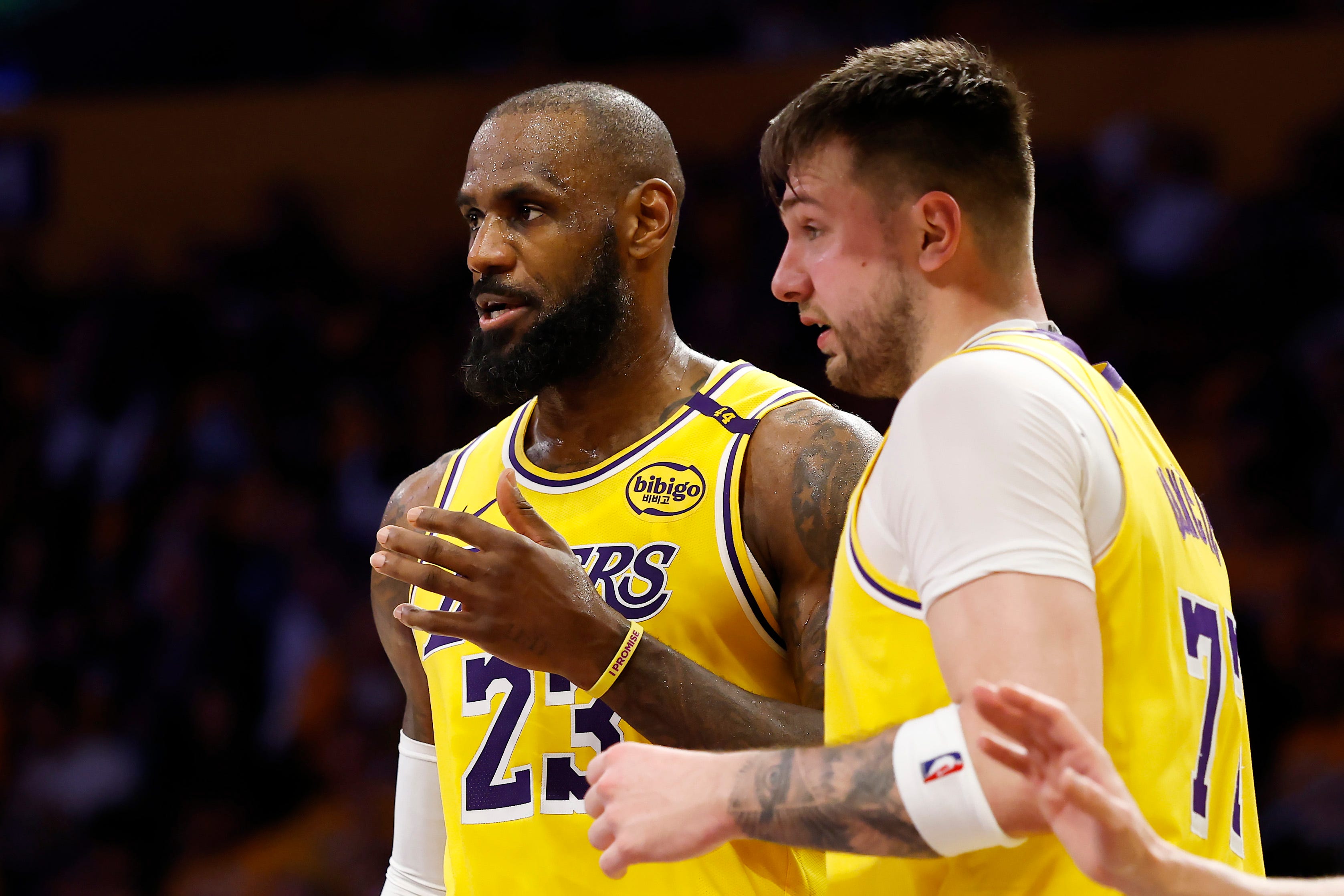 Will Lakers' LeBron James, Luka Doncic play vs. Celtics tonight?