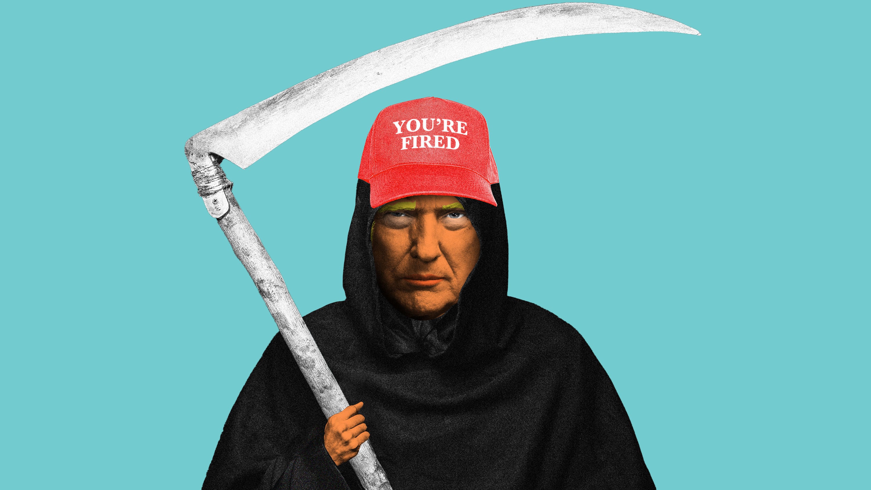 Trump Warns His Grim Reaper Will Slash Jobs Forever in Shutdown Purge