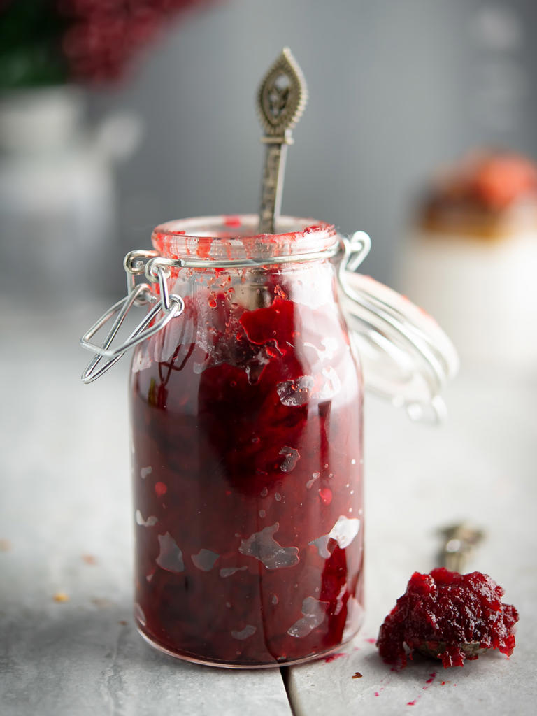 Cranberry jalapeno jam