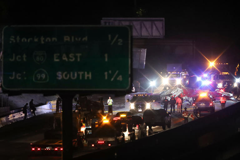 California fire captain enlists motorists to lift downed chopper after ...