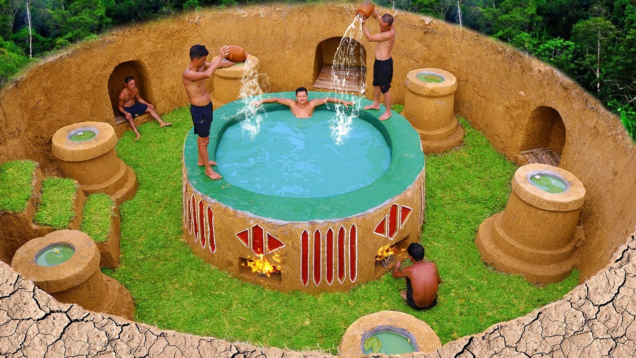 How to build the most modern underground king room around heated ...