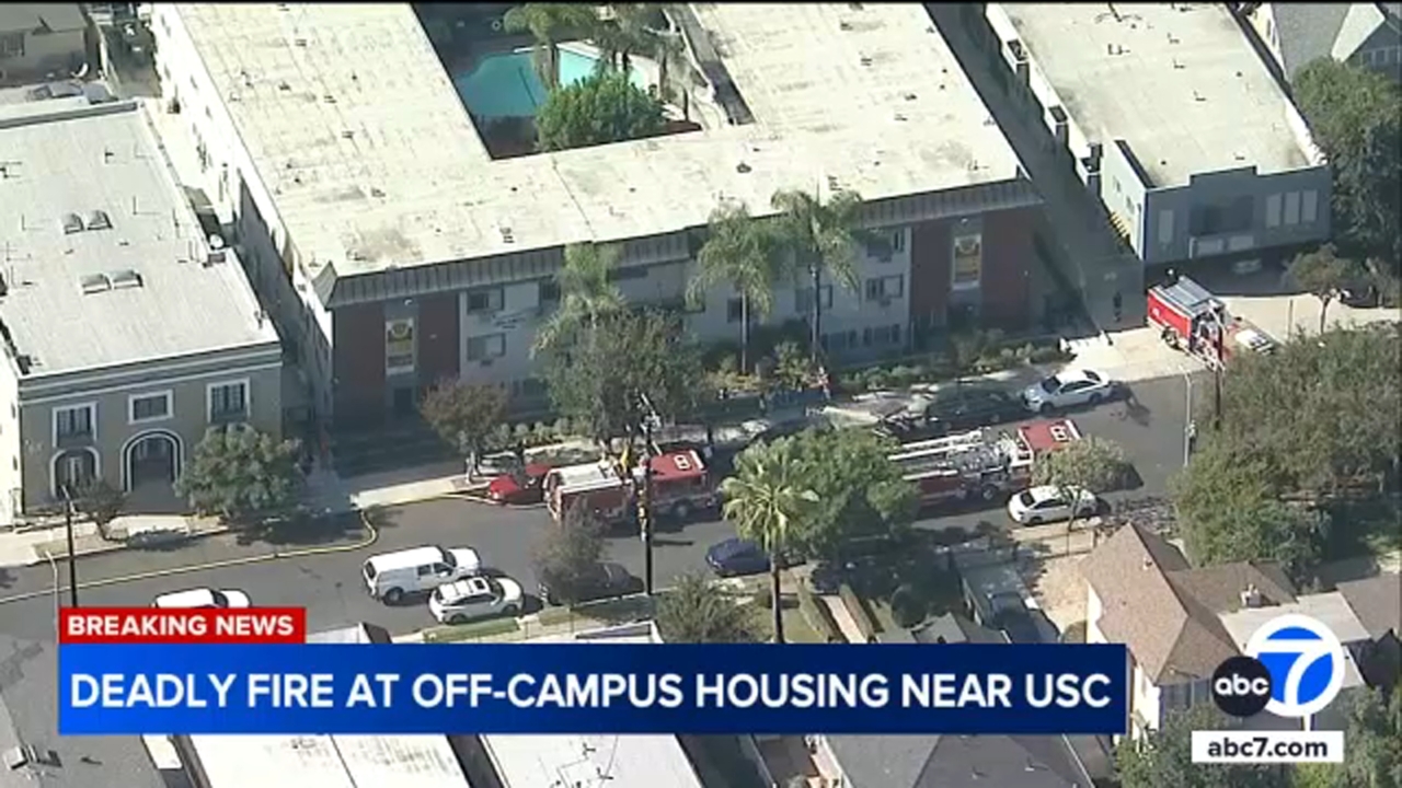 Man dead after fire erupts at off-campus student housing complex near USC