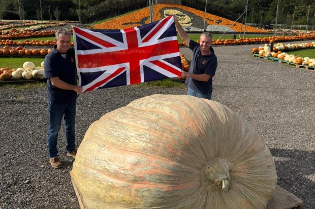 New Forest twins grow world record breaking pumpkin
