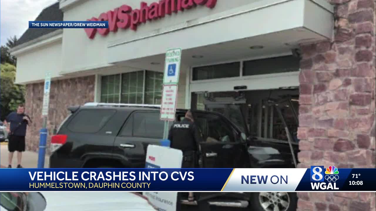 Car crashes into CVS Pharmacy in Hummelstown, Dauphin County