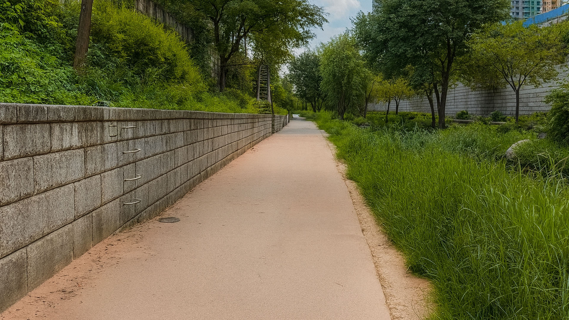 South Korea – Daytime View of Cheonggyecheon (4K)