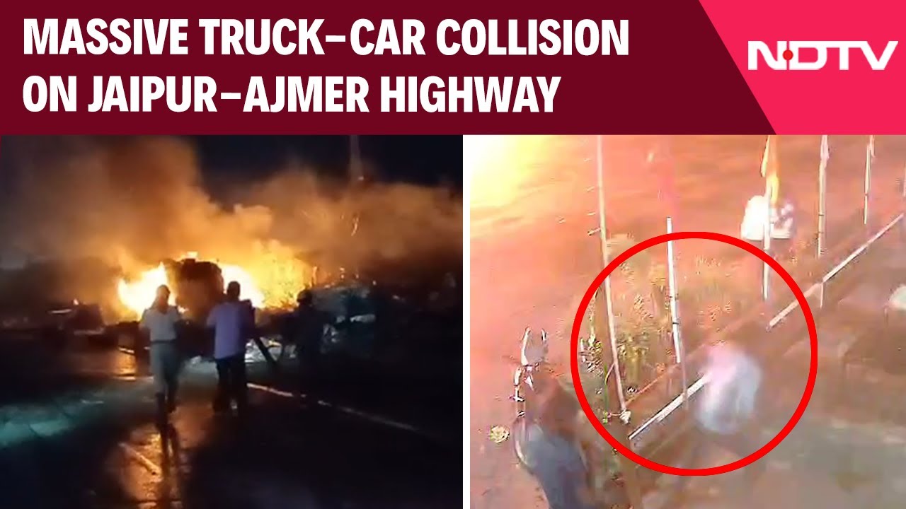 Truck-Car Collision On Jaipur-Ajmer Highway Causes Massive Chain ...