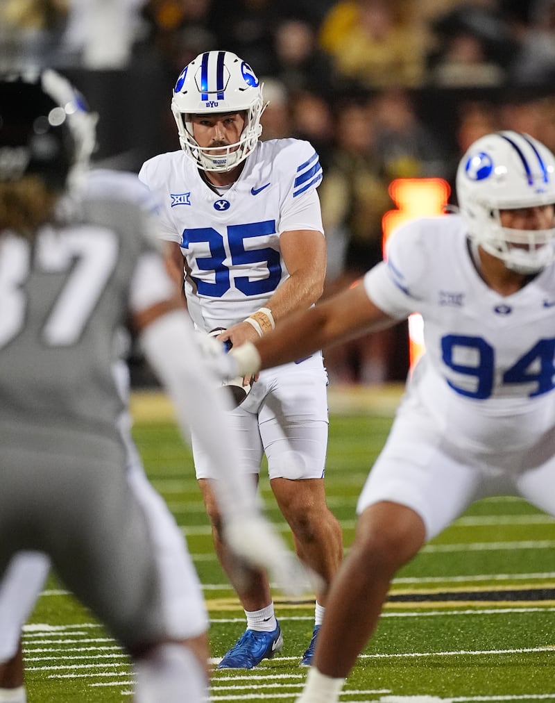 Meet BYU’s ‘cruisy’ and fake-loving punter and holder, 28-year-old ...