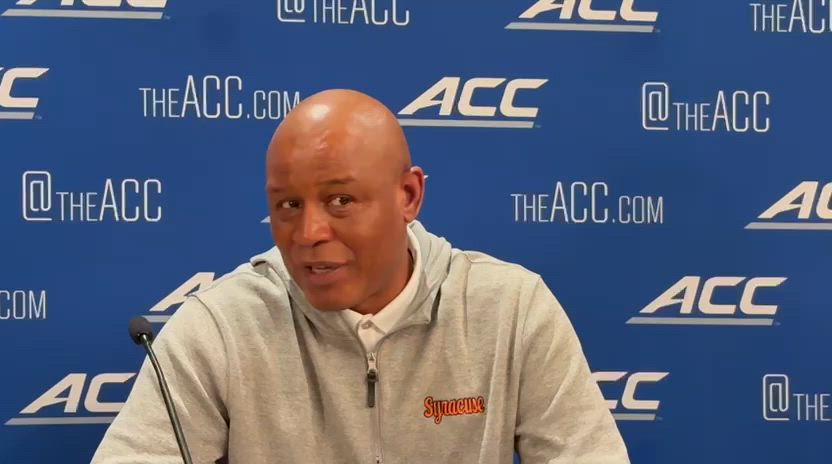 Syracuse coach Adrian Autry at ACC Tipoff