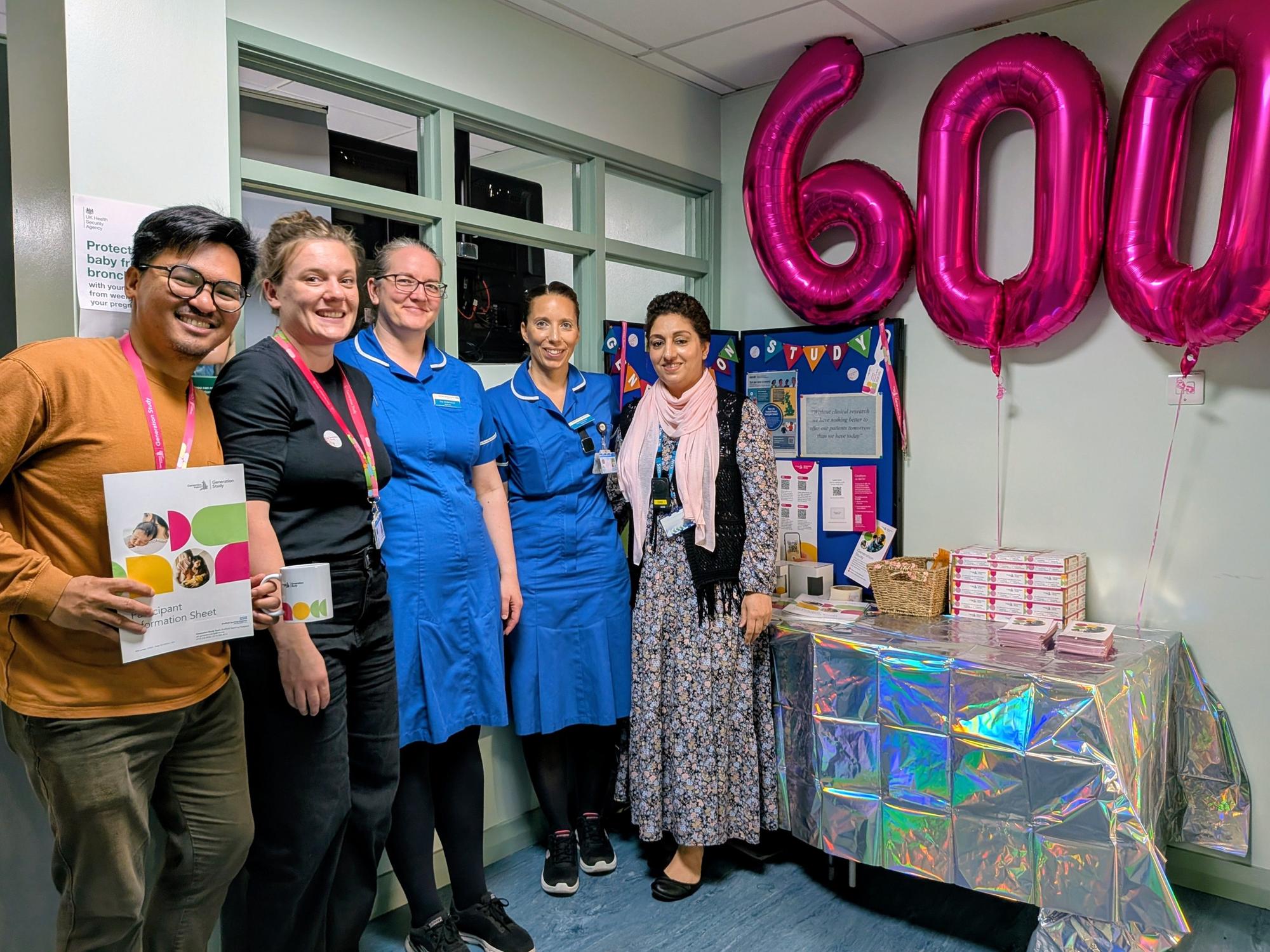 Midwives celebrate 600th patient milestone for life-changing genetic study