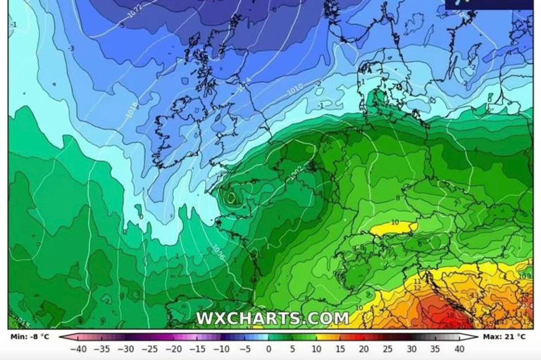 UK set for Arctic blast as weather maps show 0C big freeze