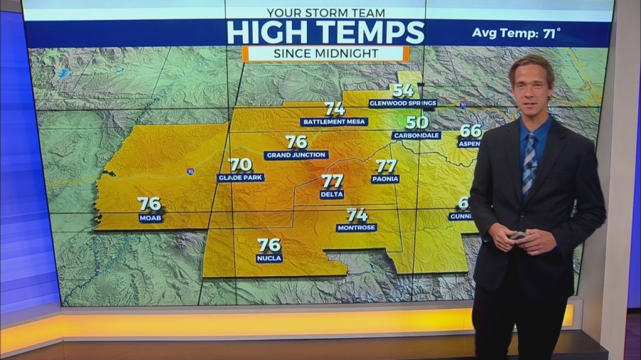 Feeling quite warm for October tomorrow