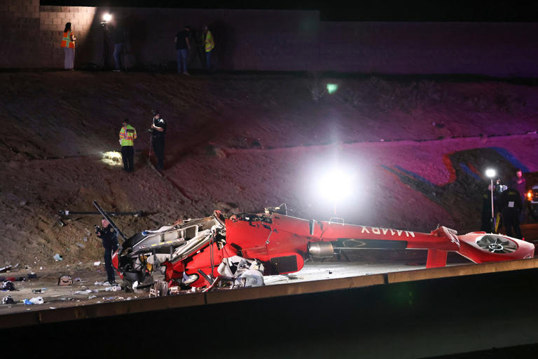 California fire captain enlists motorists to lift downed chopper after ...