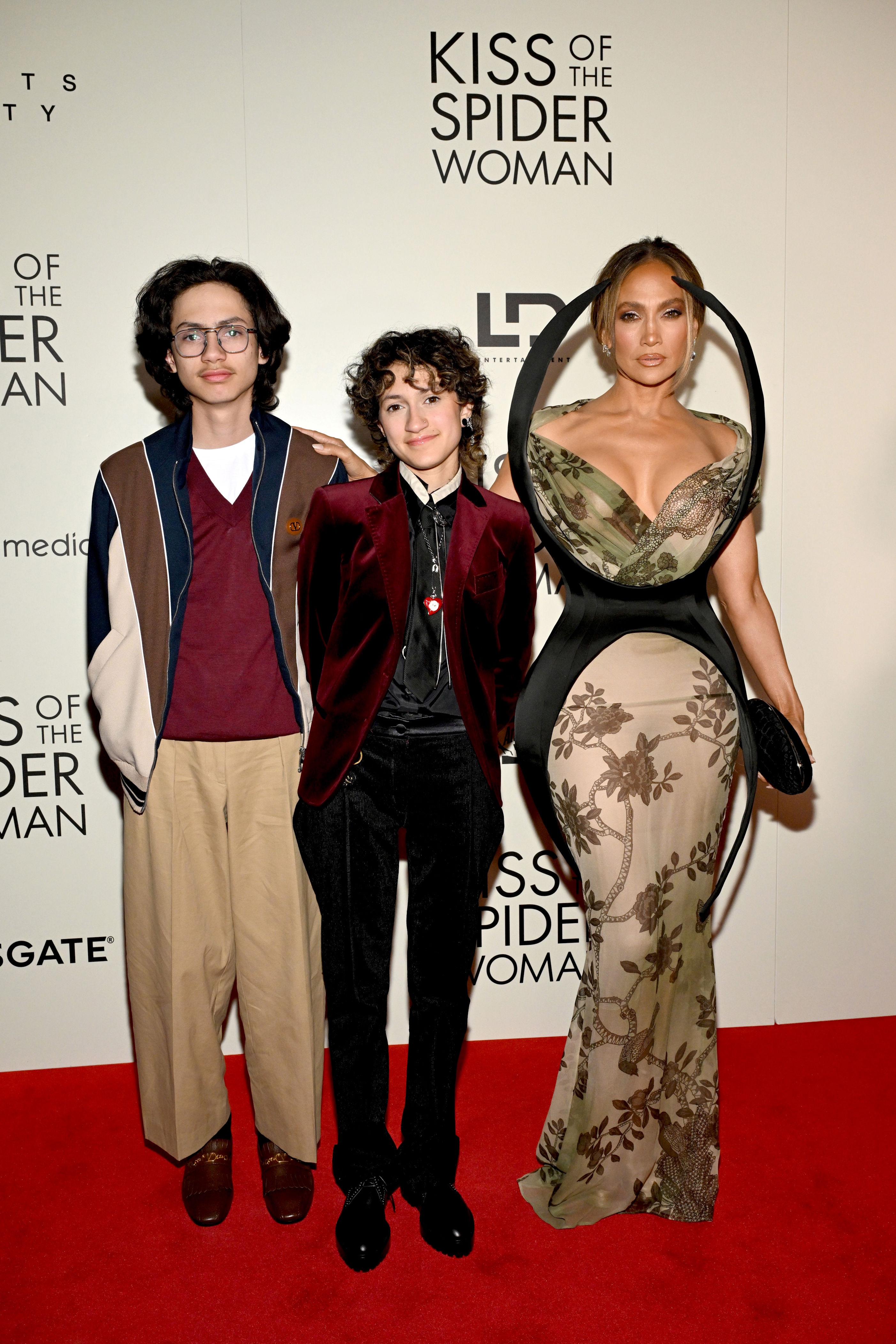 Jennifer Lopez Joined by Twins Max and Emme in Rare Red Carpet Appearance