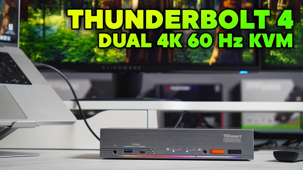 Game Changing Thunderbolt 4 Dual Screen 4k60hz KVM Dock for Mac & PC ...