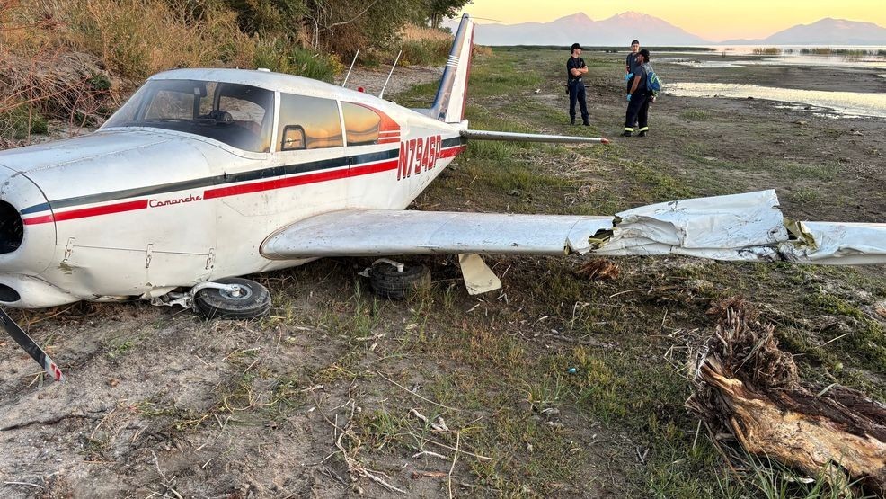 Pilot, passenger uninjured after plane makes emergency landing near ...