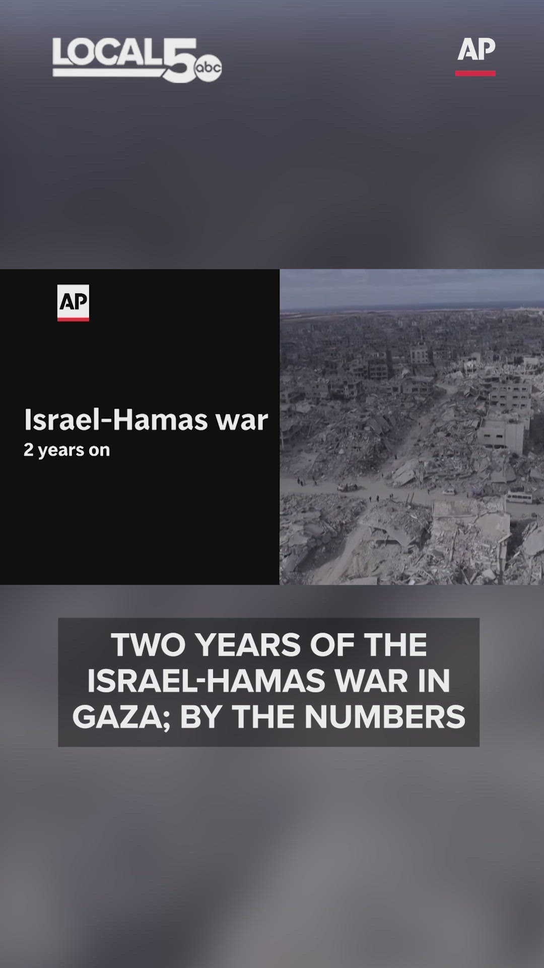 Two years of the Israel-Hamas war in Gaza; by the numbers