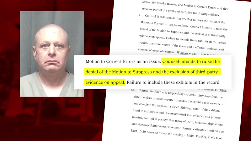 Richard Allen’s attorneys reveal strategy in appeal of Delphi murders ...