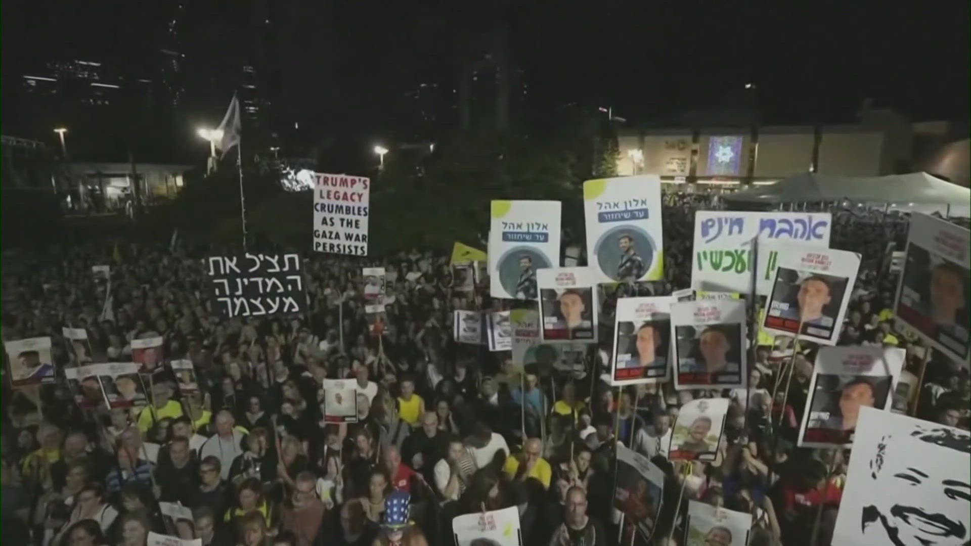 Israelis and Palestinians mark 2 years of war