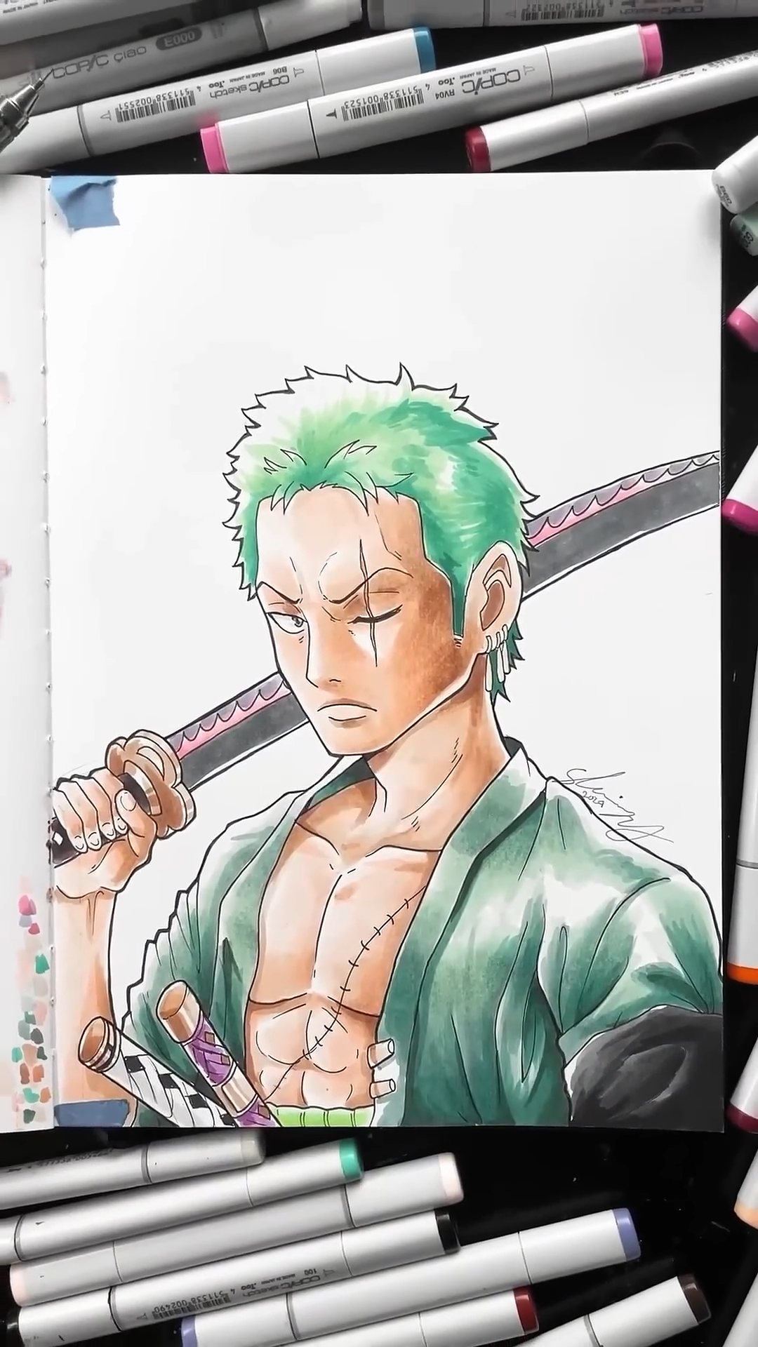 Anime Face Proportions Using Markers