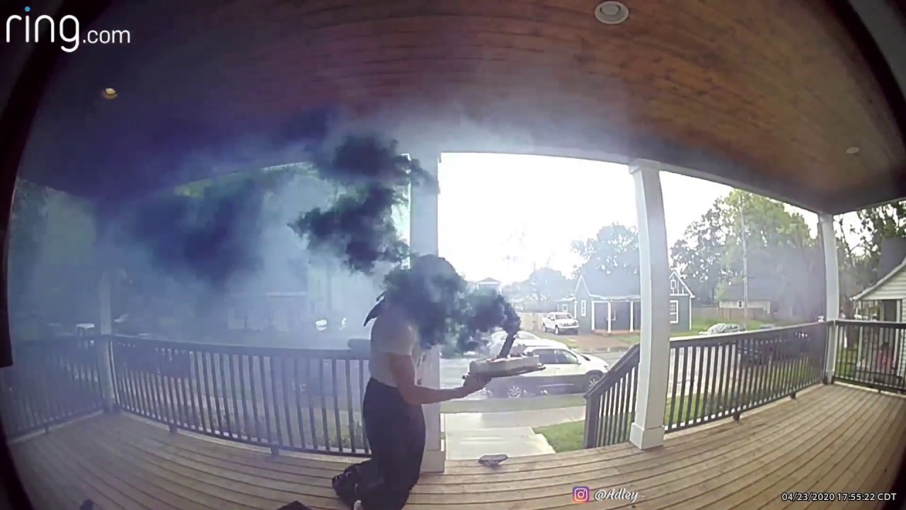 Ring Doorbell Prank Turns Into Smoke Bomb Surprise!