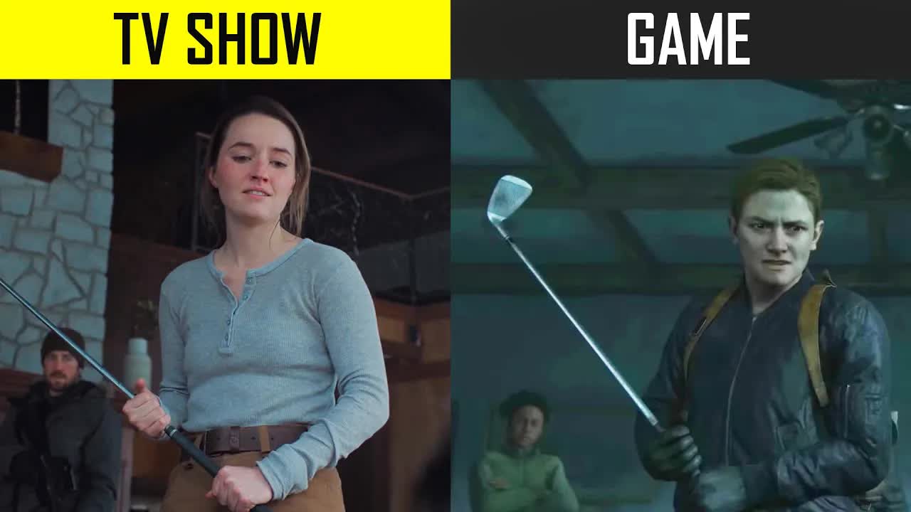 The Last of Us season 2 episode 2 side by side scene comparison