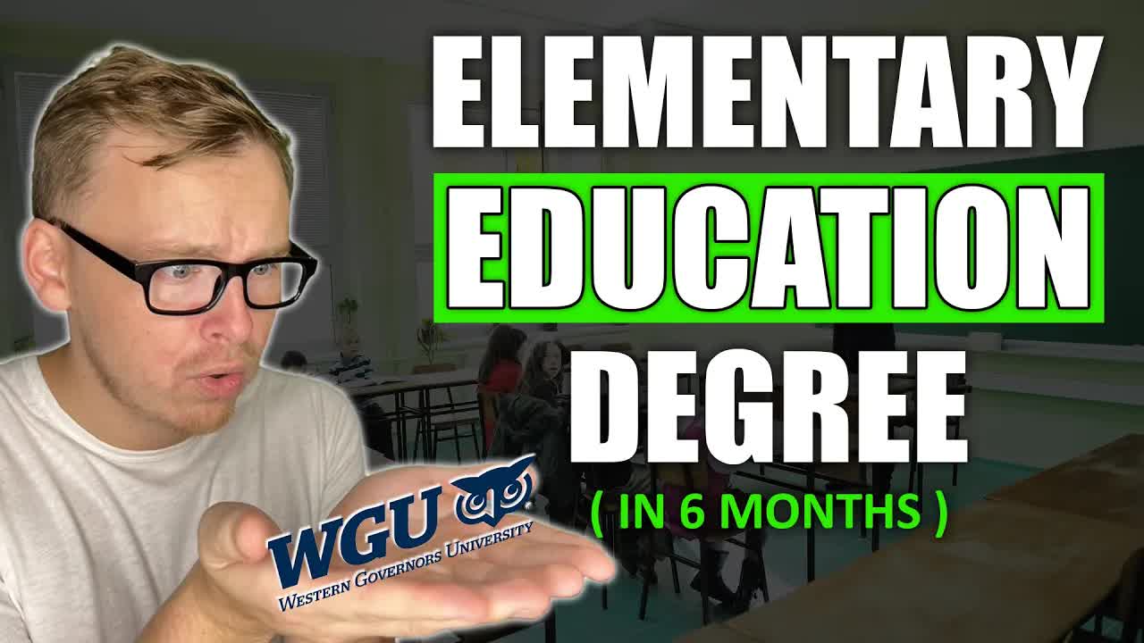 WGU Elementary Education Degree: How To Complete Bachelors In 1 Year At ...