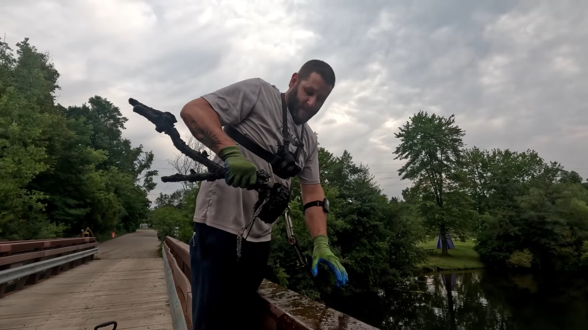 What I pulled from the depths of the Detroit River while magnet fishing