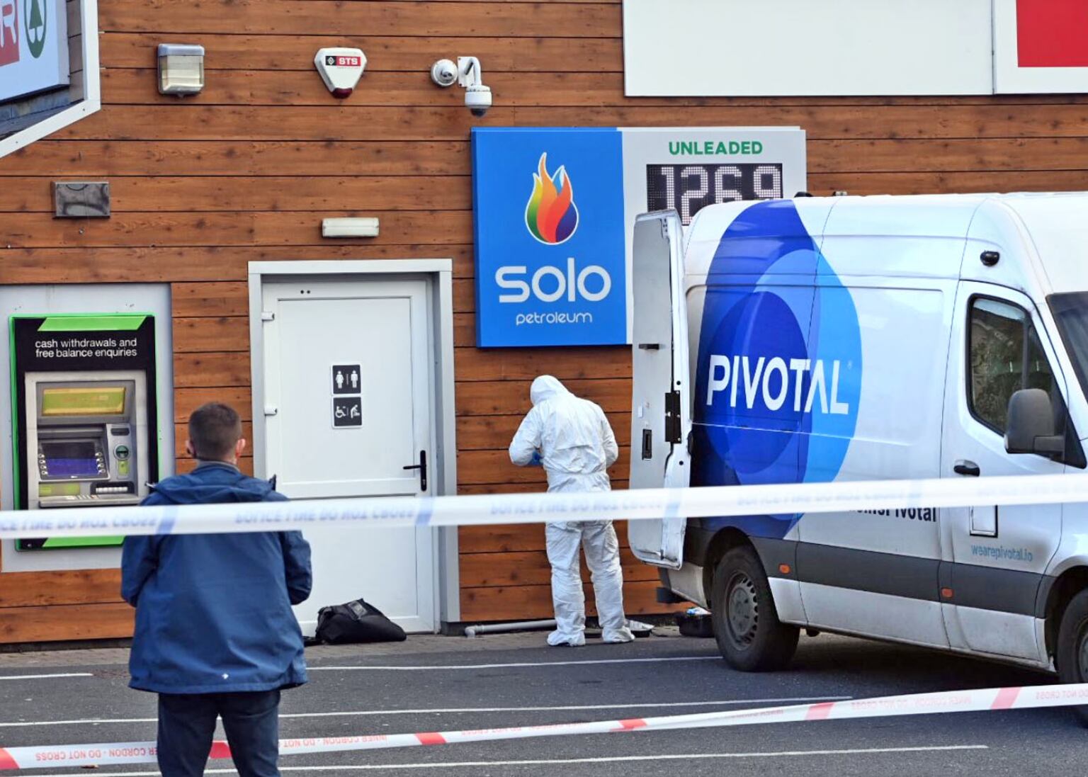 Cash van and ATM targeted in armed robbery in Co Tyrone