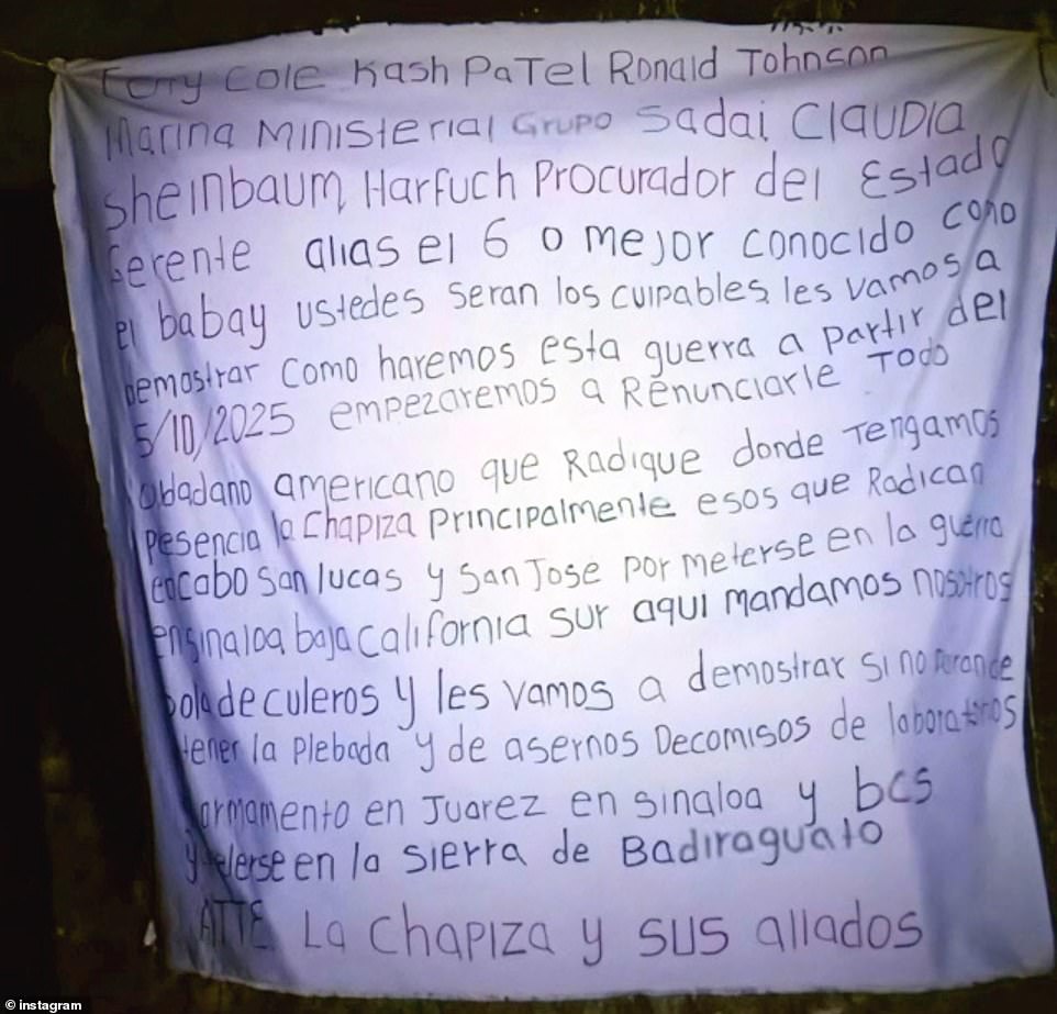 Americans in Mexico receive ominous threat from violent Cartel