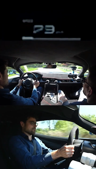 Test d’accélération de l’hypercar électrique Rimac Nevera