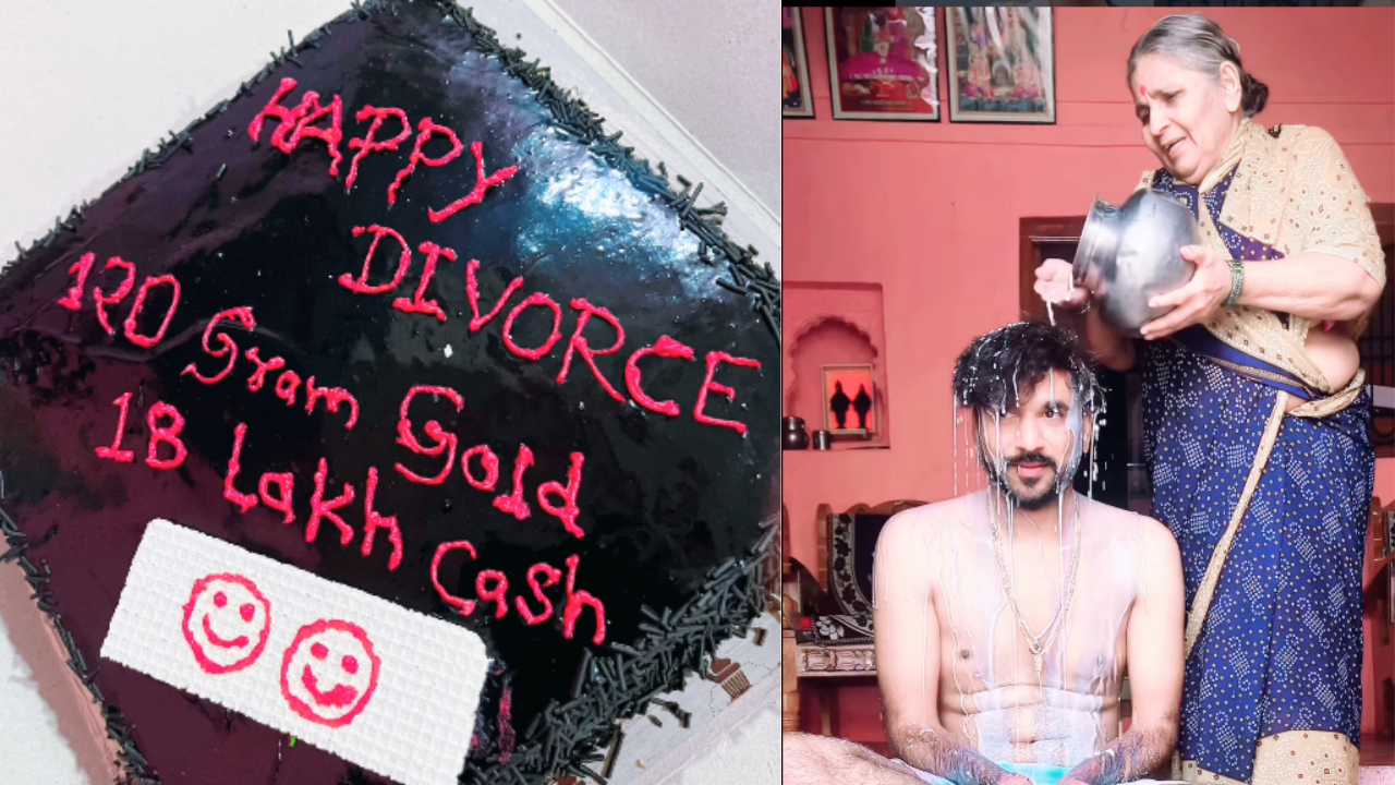 'Single hoon, khush hoon': Man performs 'shuddhi' milk bath ritual ...