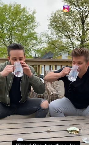 Water Chug Challenge – $200 Bet! Girl Chugs and Wins Big