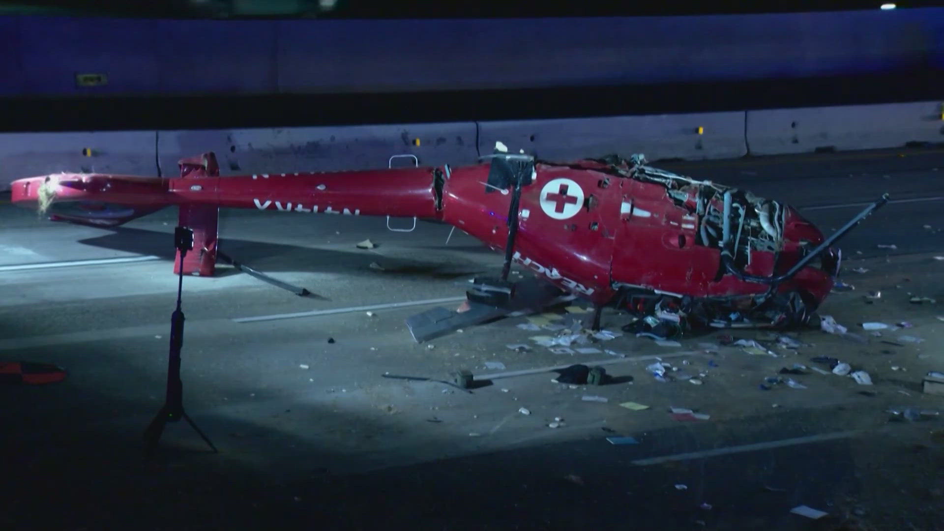 California fire captain enlists motorists to lift downed chopper after ...