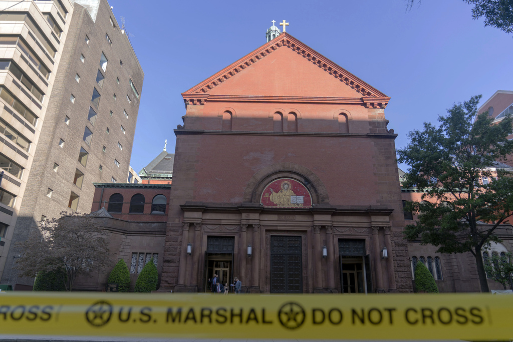 Suspect arrested at DC cathedral after being found with hundreds of ...
