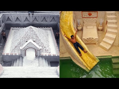 108 days the pyramid of Egypt temple vs 77 days golden water slide ...